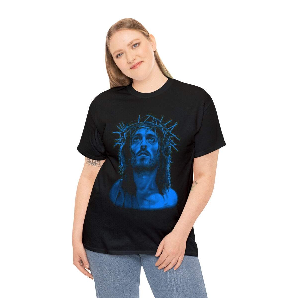 Jesus Of Nazareth Blue Unisex Short Sleeve Tee - Walmart.com