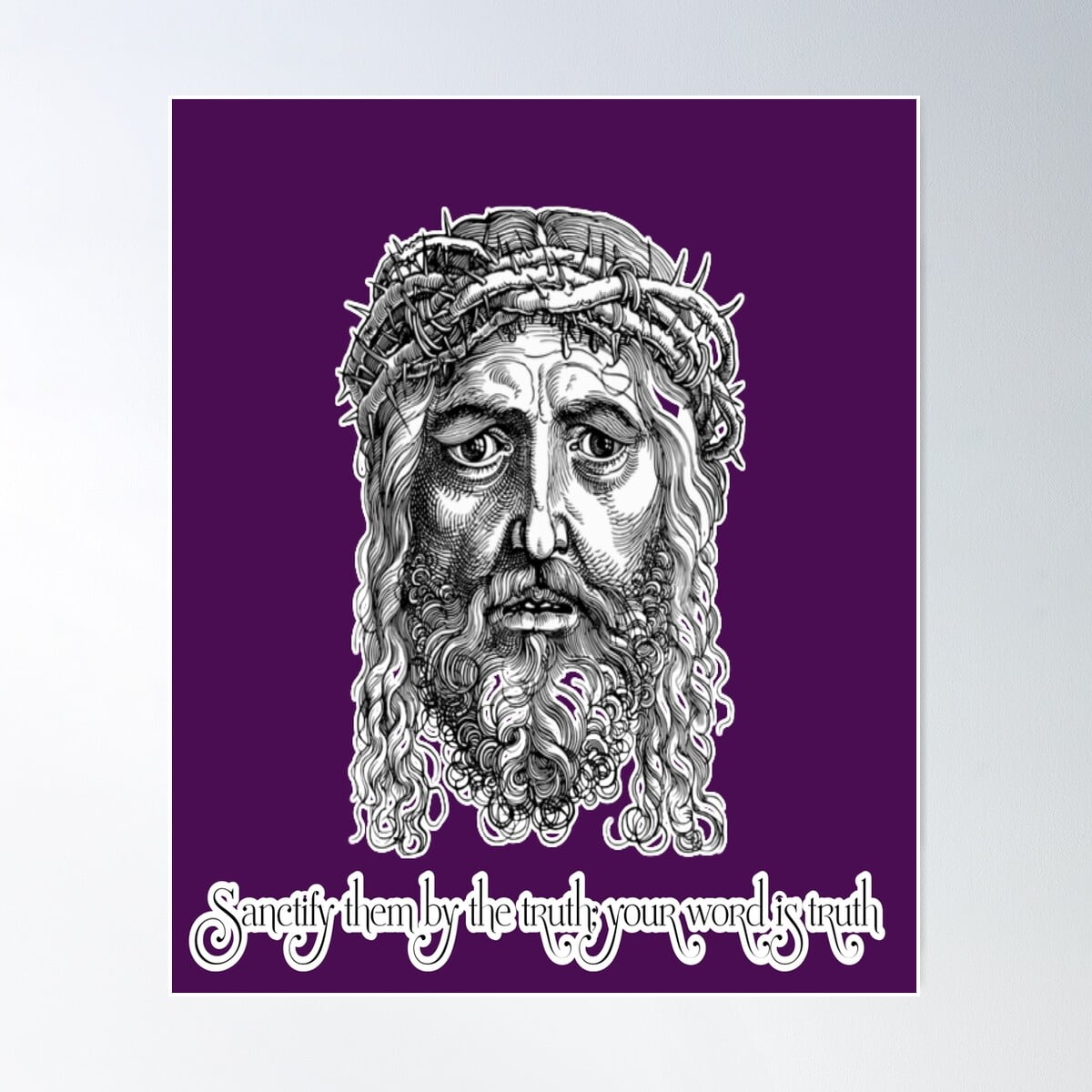 Jesus Omg Waffles Poster Wall Art, Modern Wall Decor For Living Room ...