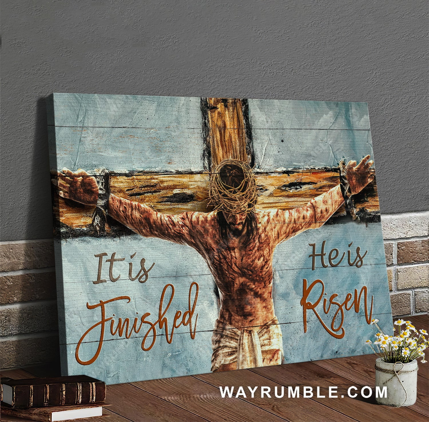 Jesus On Cross, Christ Is Risen, It Is Finished - Jesus Landscape ...