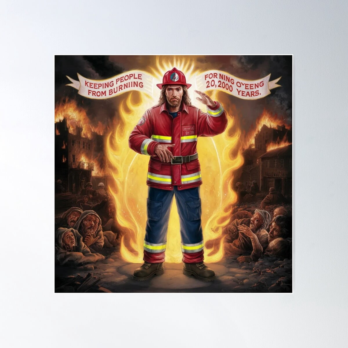 Jesus The Original Firefighter Kepping People From Burning For More ...