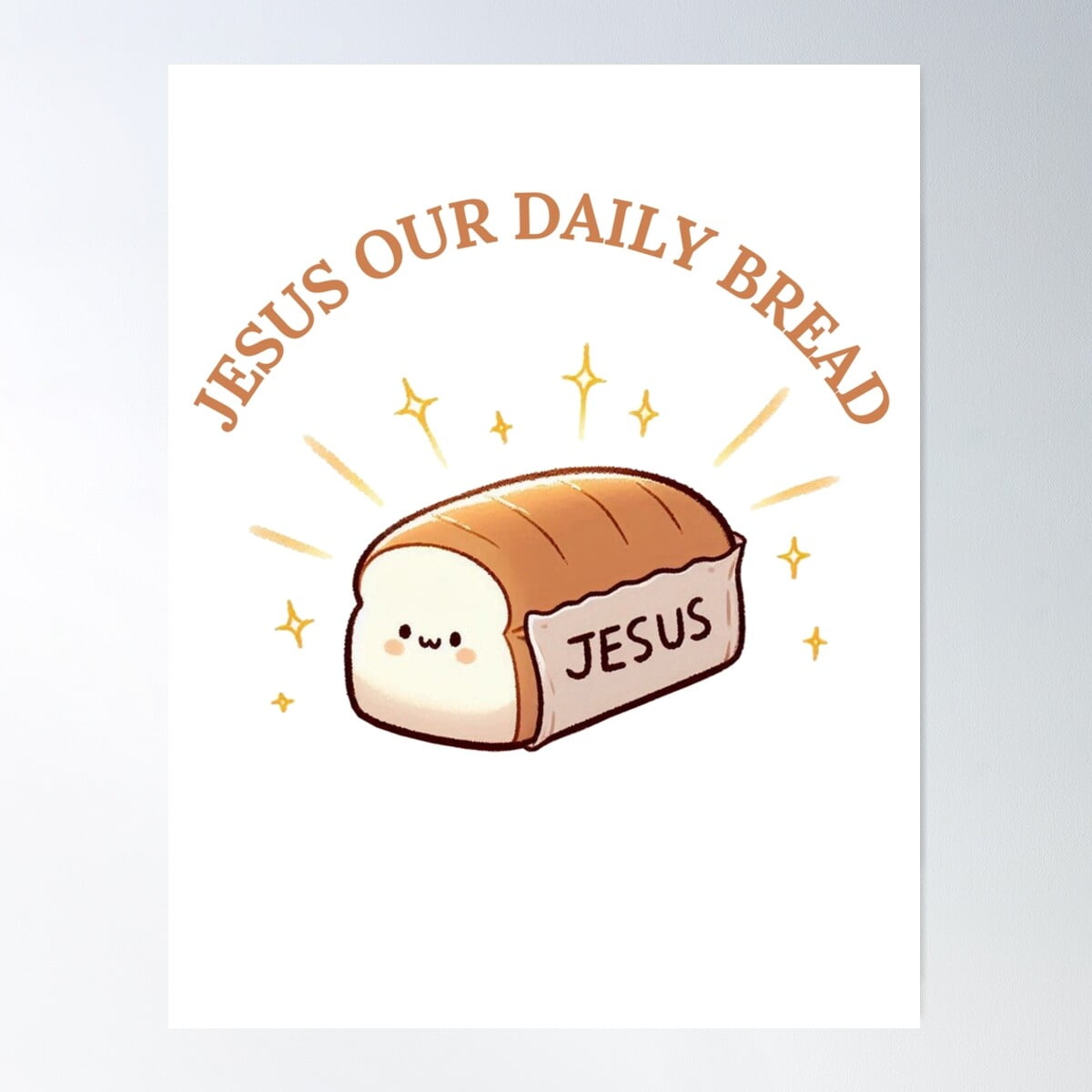 Jesus Our Daily Bread Poster Wall Art, Modern Wall Decor For Living ...