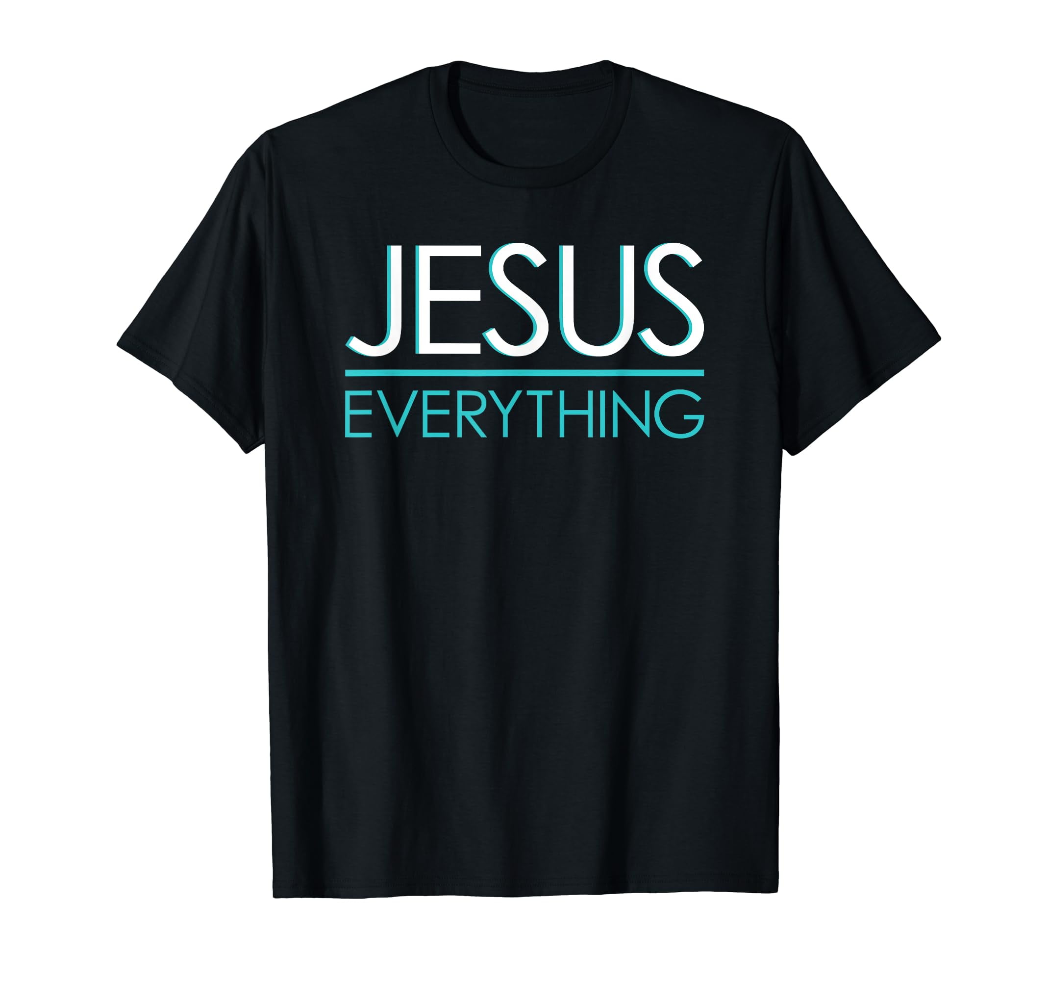 Jesus Over Everything praise Christian worship tee shirt - Walmart.com