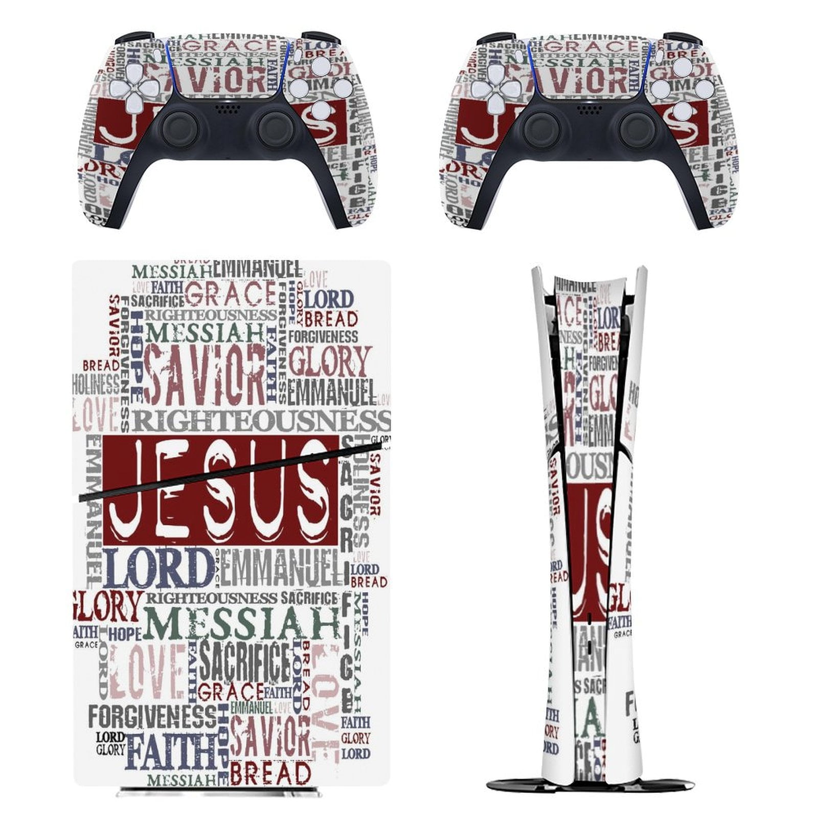 Jesus PS5/PS5 Slim Digital Disc Skin Sticker For Console And Controller ...