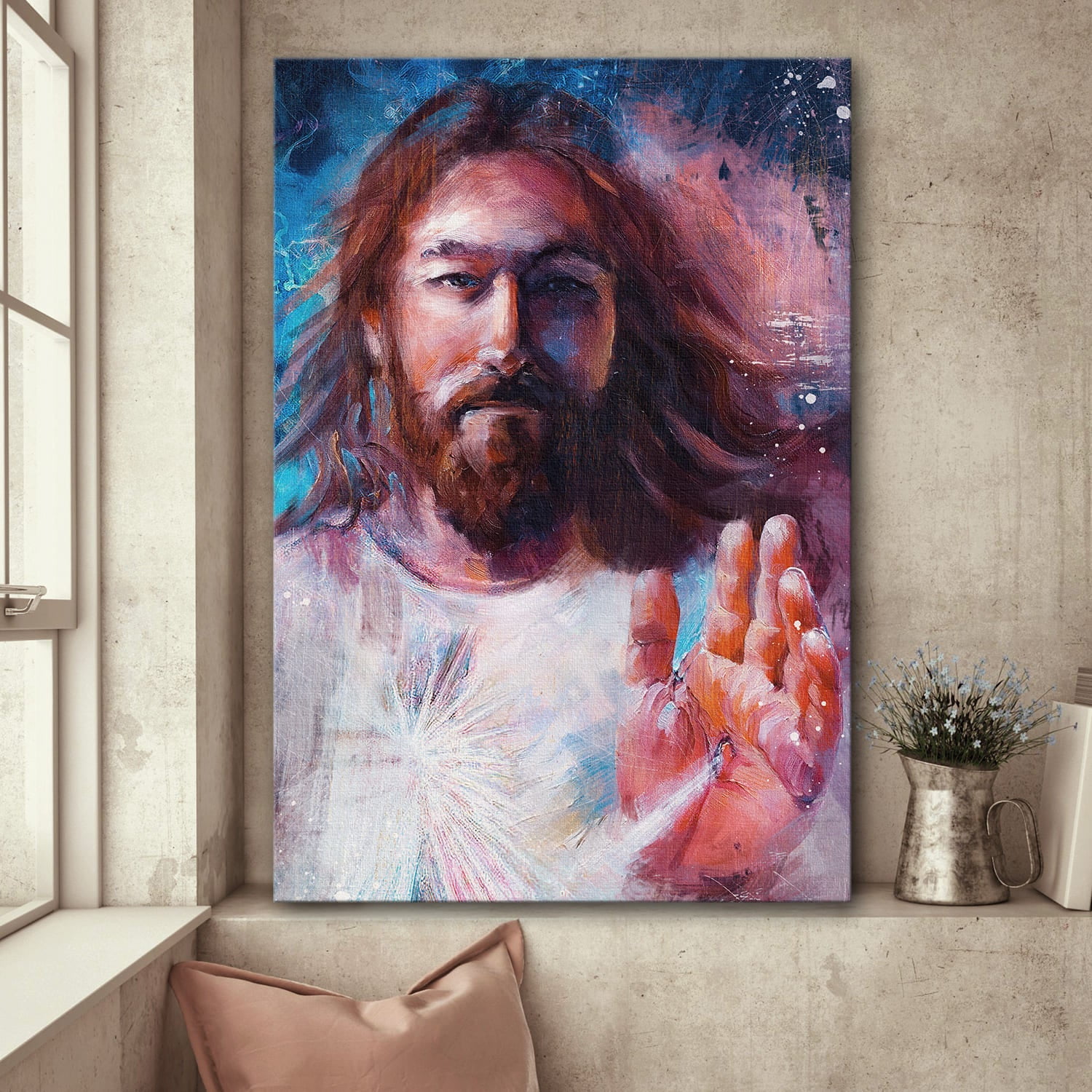 Jesus Painting, Beautiful Picture - Jesus Portrait Poster Prints, Wall ...