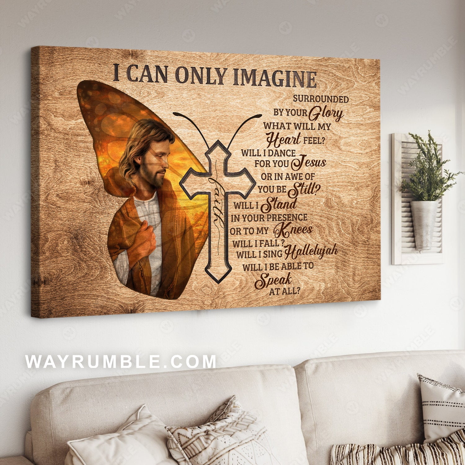 Jesus Painting, Butterfly Wing, The Cross, I Can Only Imagine - Jesus ...