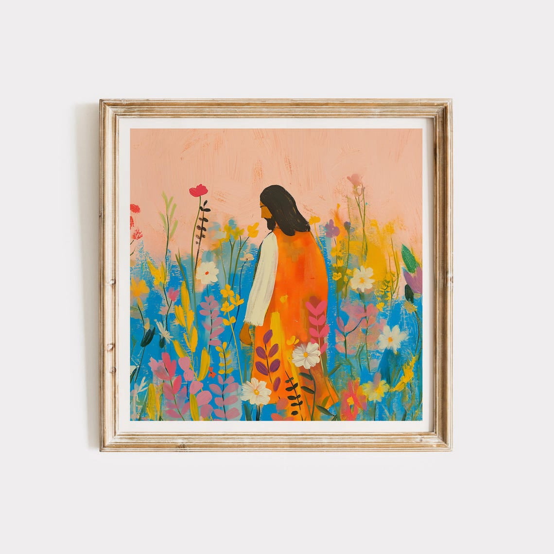 Jesus Painting, Modern Christian Art, Bible Verse Wall Art, Jesus ...