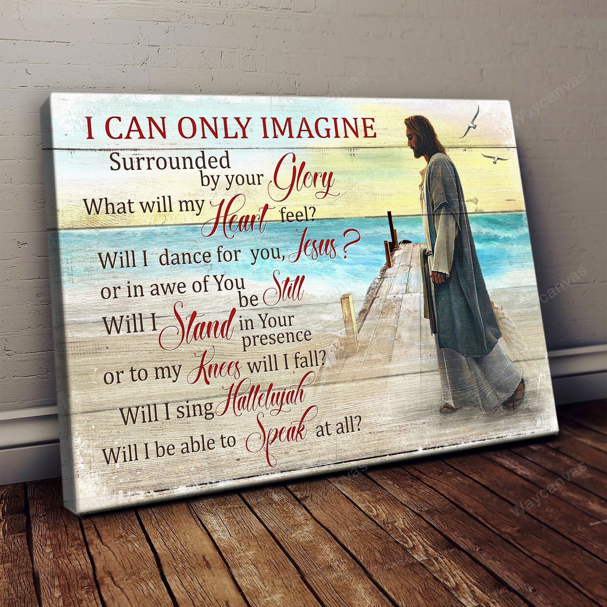 Jesus Painting, Walking on the beach, I can only imagine - Jesus ...