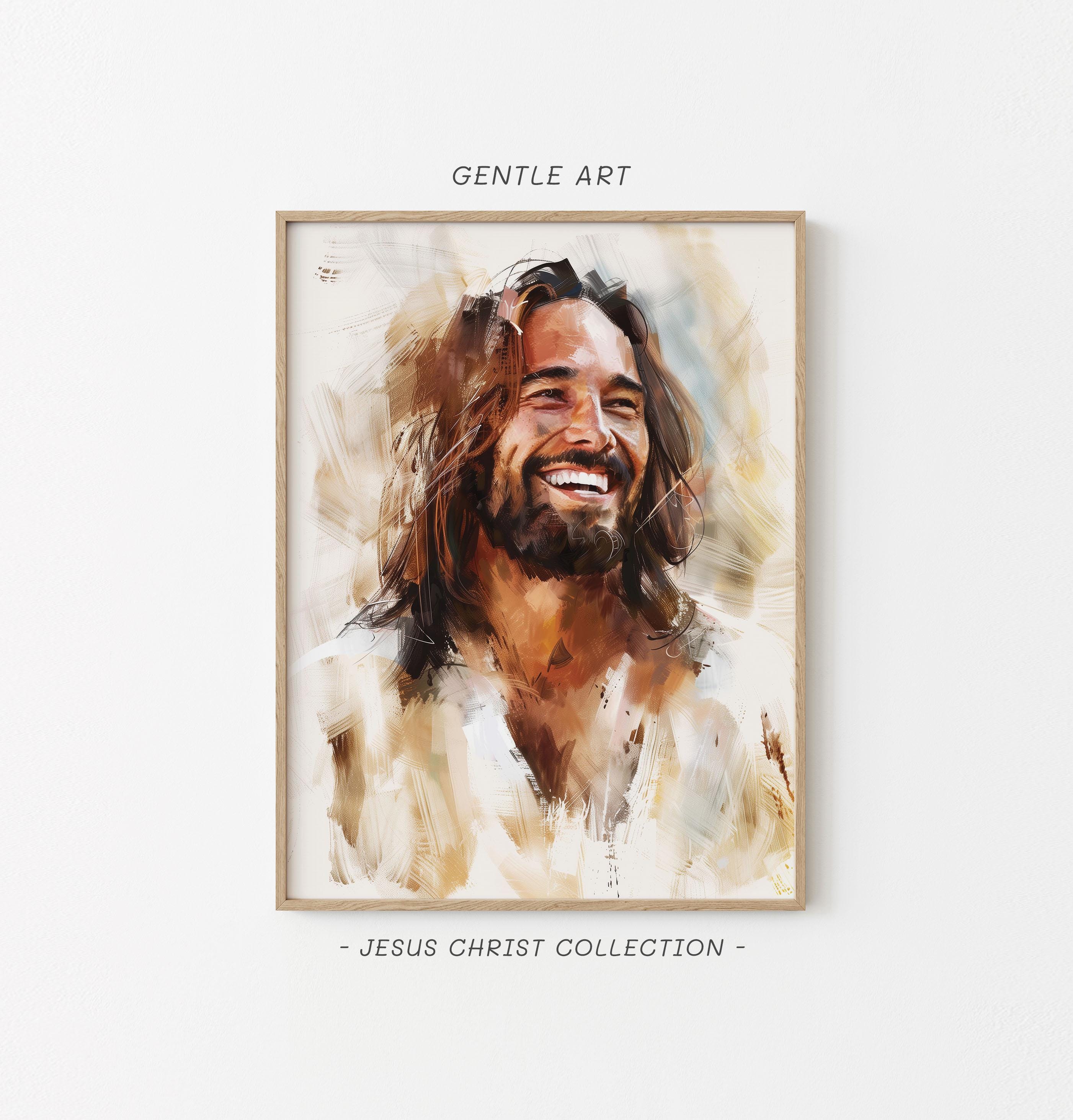 Jesus Picture, Laughing Christ, Christ's Smile, Jesus Portrait, Jesus ...