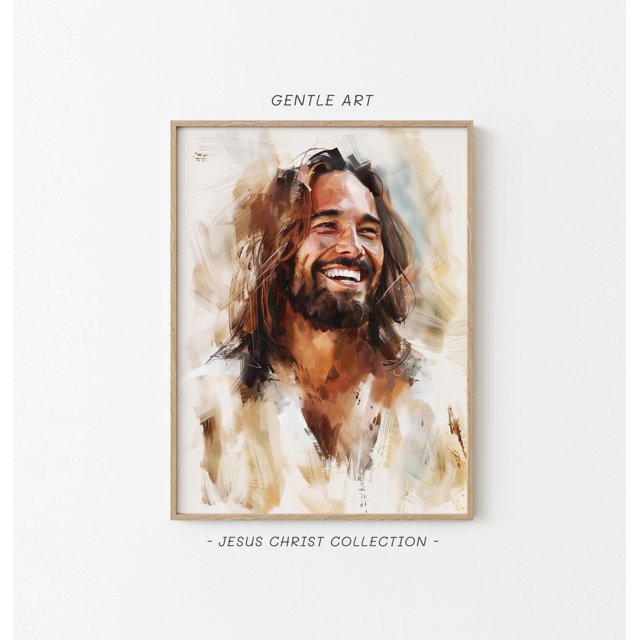 Jesus Picture, Laughing Christ, Christ's Smile, Jesus Portrait, Jesus ...