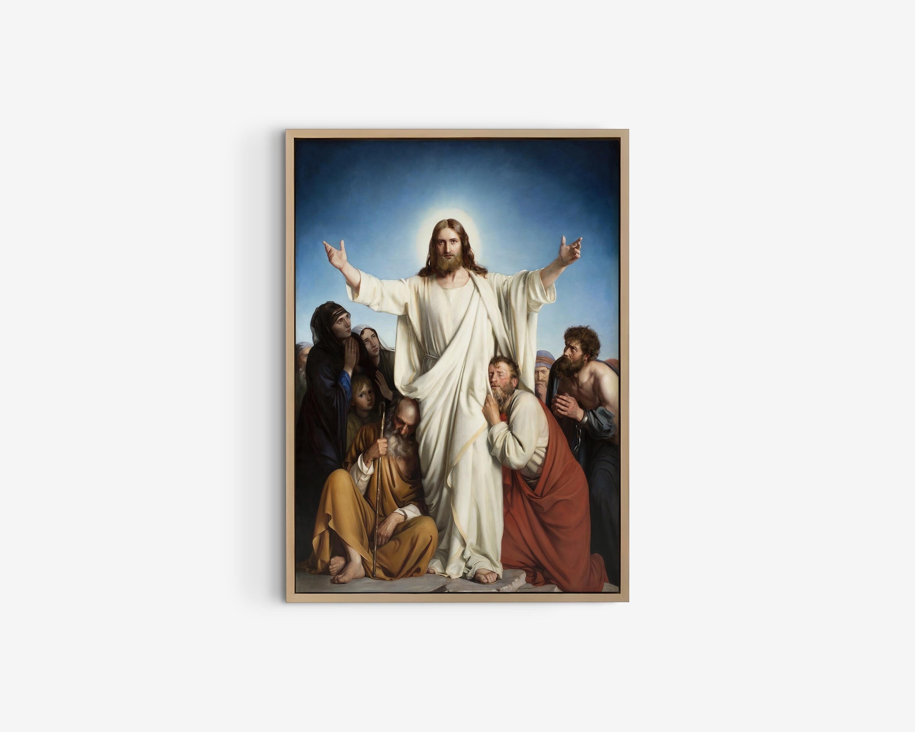 Jesus, Please Hold My Hand Bible Print Art, Jesus Leaves The , Jesus ...