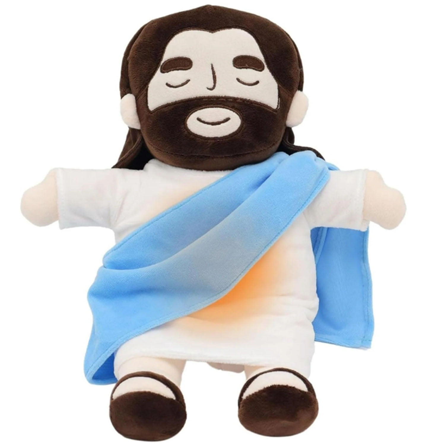 Jesus Plush Breathing Heart Soothing Jesus Comforting Stuffed Animal ...