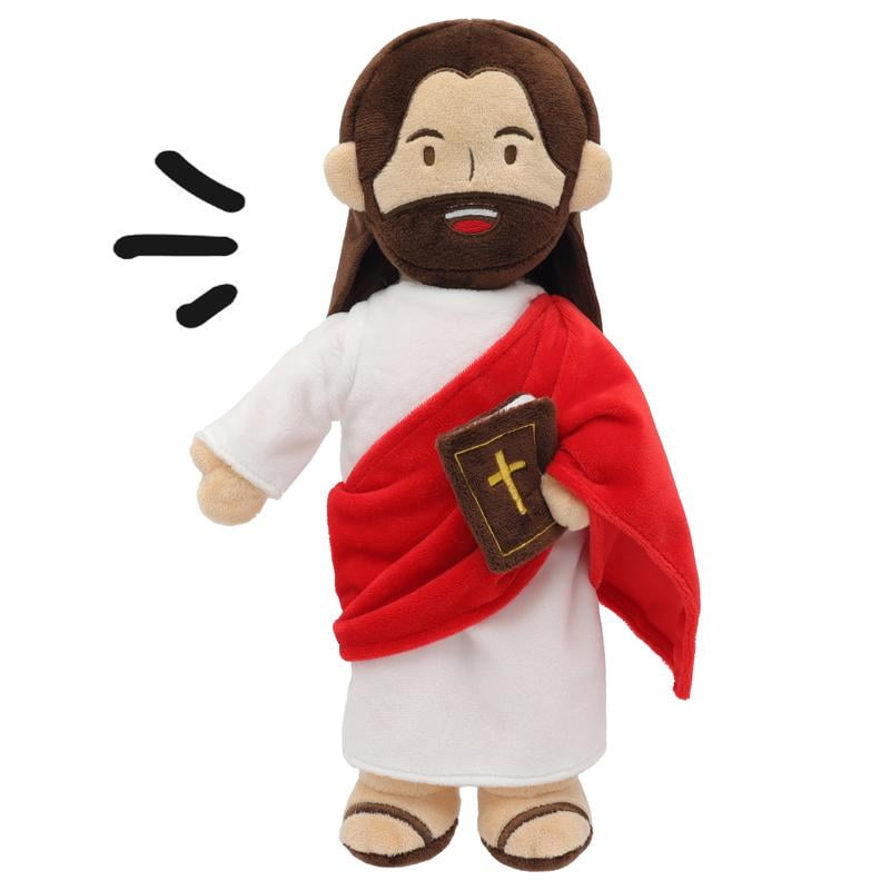 Jesus Plush Speaks 20 of Jesus' Bible Verses and 3 of Bible Music Jesus ...