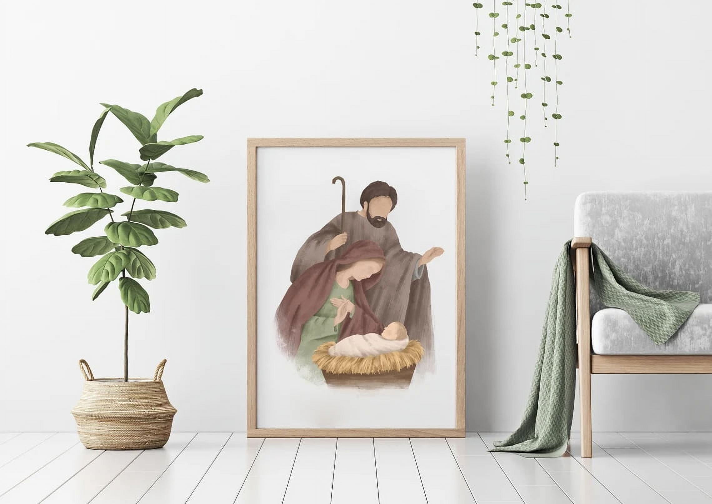 Jesus Portrait Art Print - Watercolor Christ Wall Decor - Religious Art ...