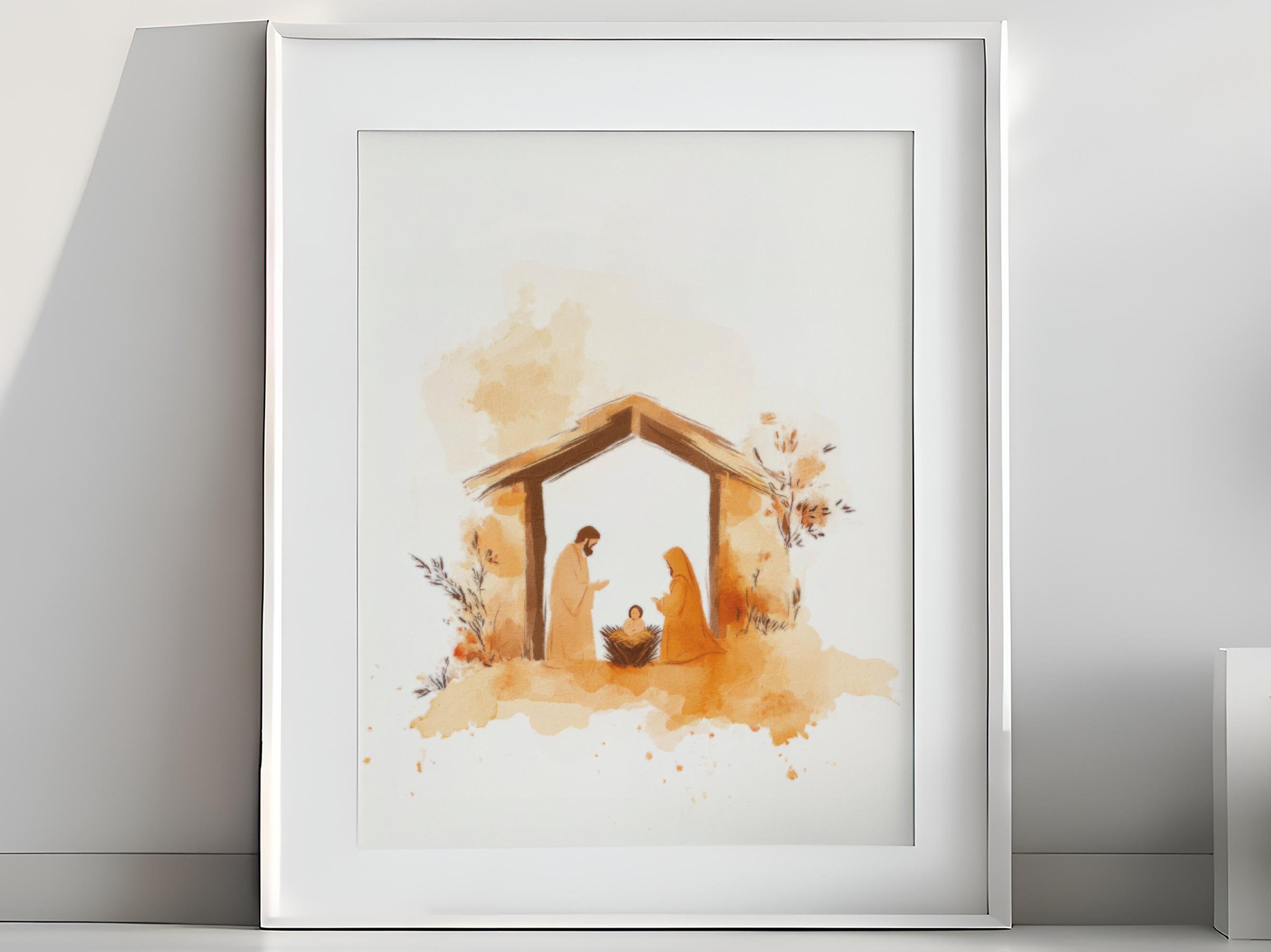 Jesus Portrait | | Bible Art | Christian Art T | Wall Art # Warm ...