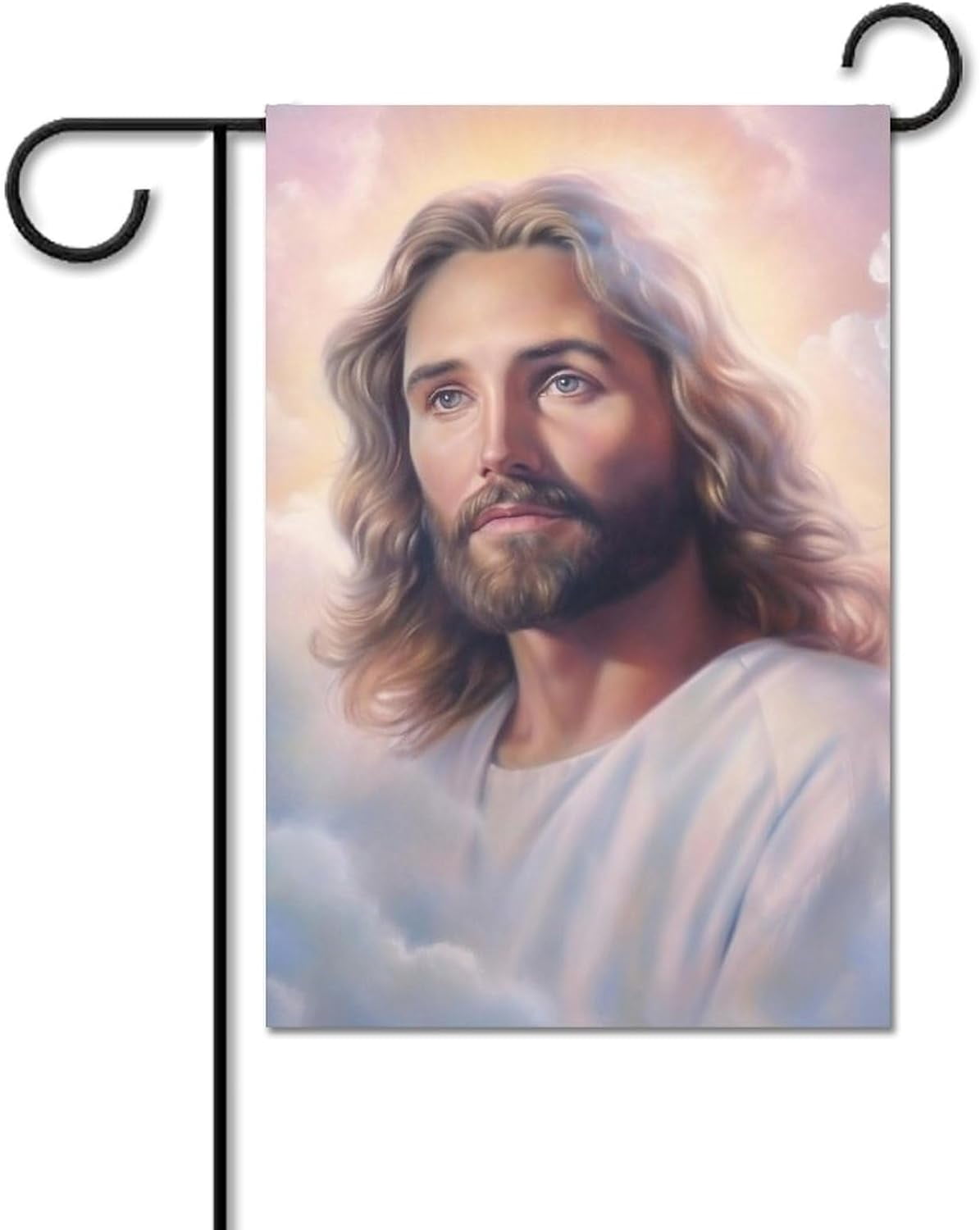 Jesus Portrait Garden Flag Christ Religious Lord God House Yard Outside ...