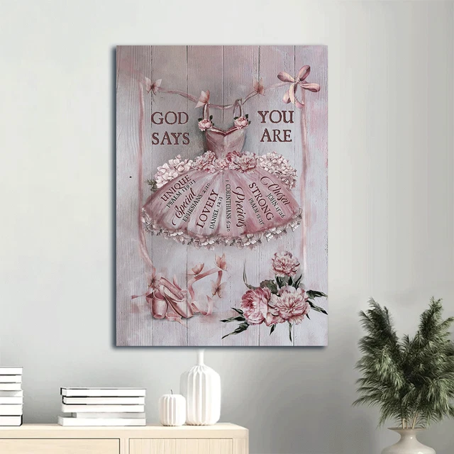 Jesus Portrait Poster - Ballet Drawing Pretty Pink Dress Lovely ...