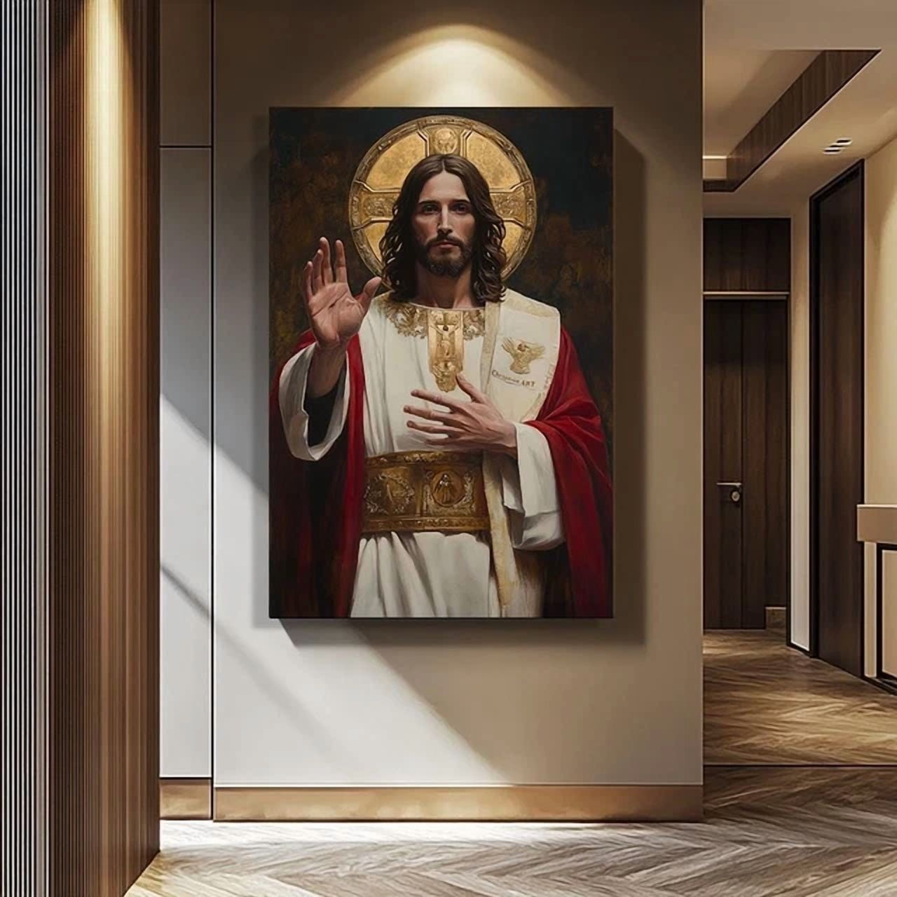 Jesus Portrait Poster Wall Art Christian Religious Poster Faith Based ...