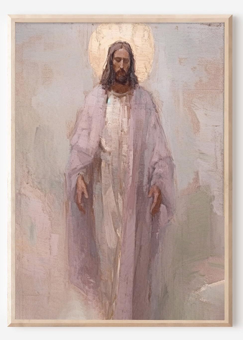 Jesus Portrait Wall Decor Christian Jesus Wall Art God Peace Salvation ...
