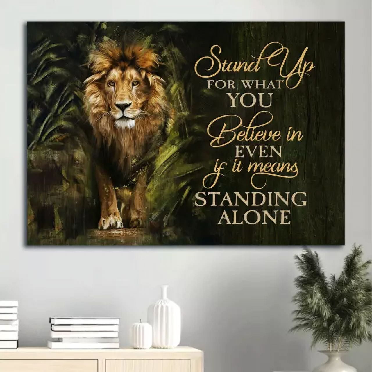 Jesus Poster Awesome Lion, Lion Drawing Poster Gift For Christian ...
