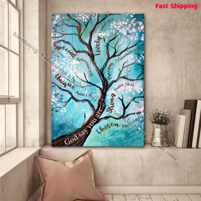 Jesus Poster - Beautiful Tree, God Says You Are Poster - Gift For ...