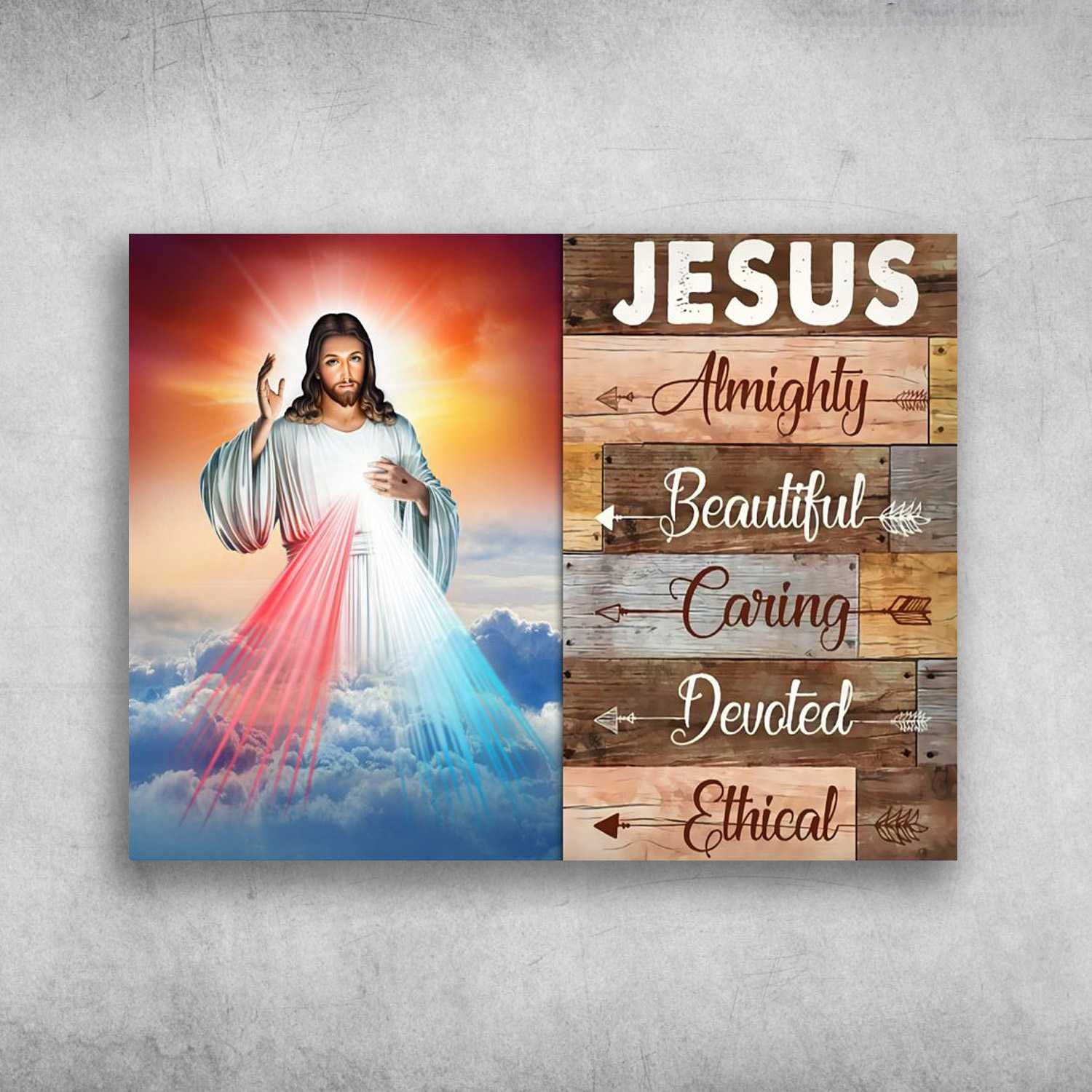 Jesus Poster, Jesus Almighty, Beautiful, Caring, Devoted, Ethical 11 x ...
