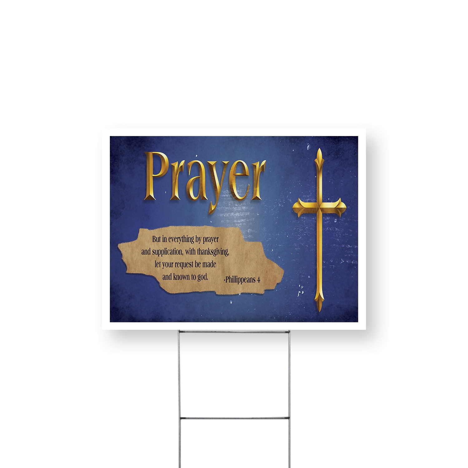Jesus Prayer Yard Sign 18 Inch x 24 Inch Single Sided Weatherproof ...