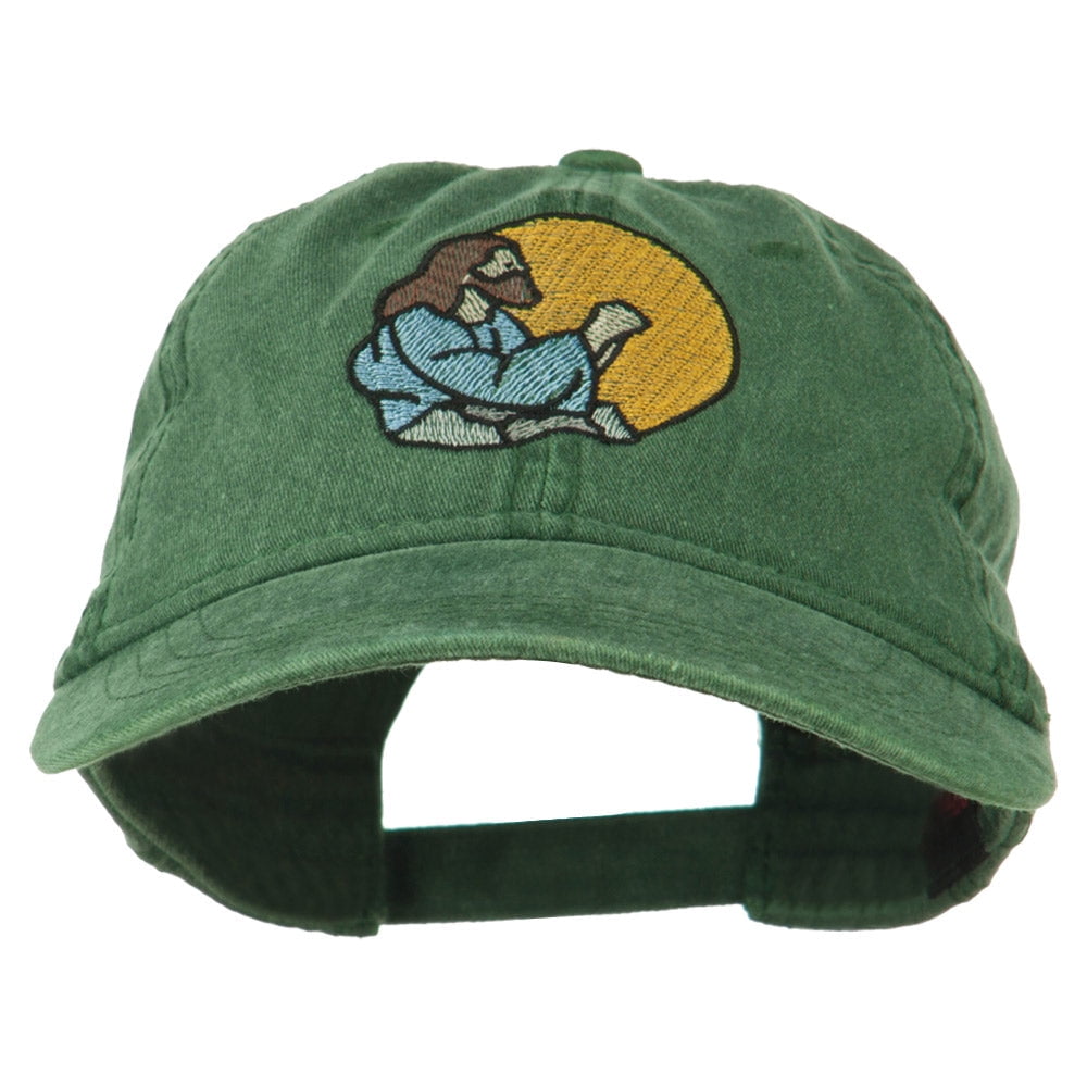 Jesus Praying Embroidered Washed Cap - Dark Green OSFM - Walmart.com