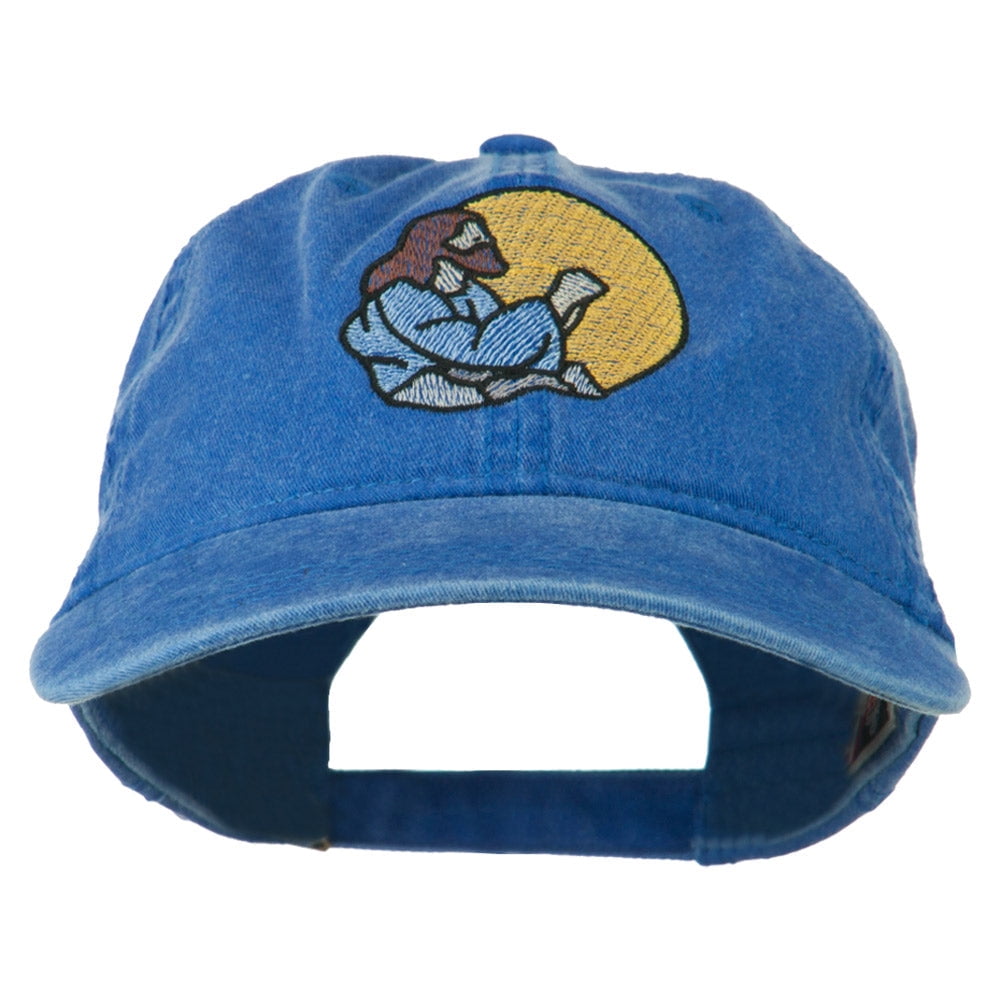 Jesus Praying Embroidered Washed Cap - Royal OSFM - Walmart.com