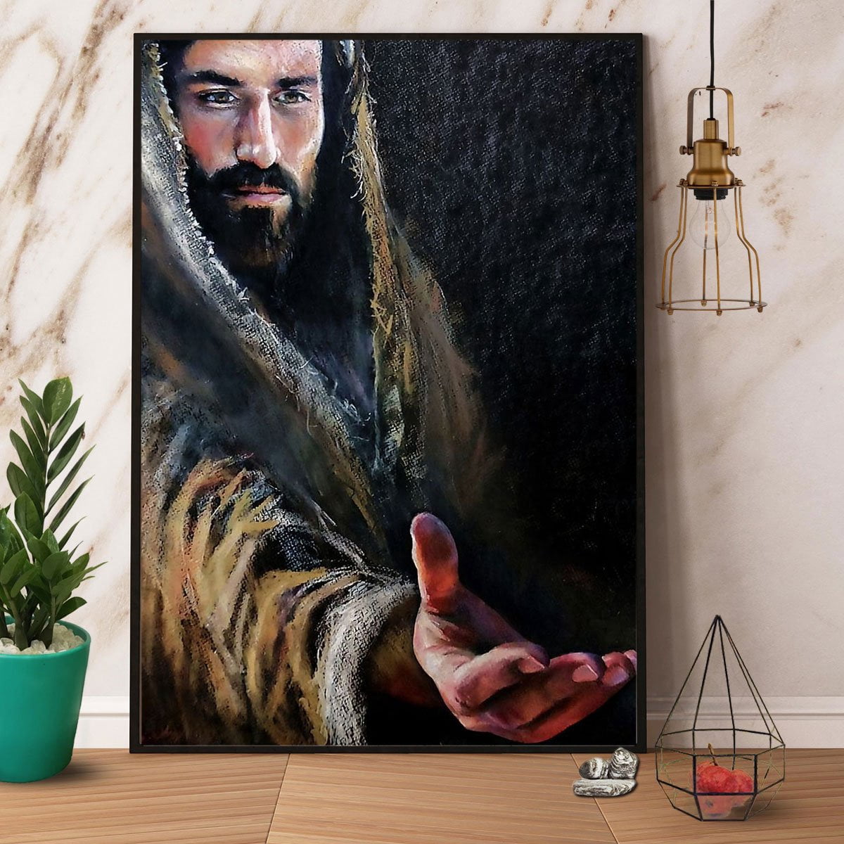 Jesus Reaching Hand 3D Print Great Gift For Jesus Love Paper Poster No ...