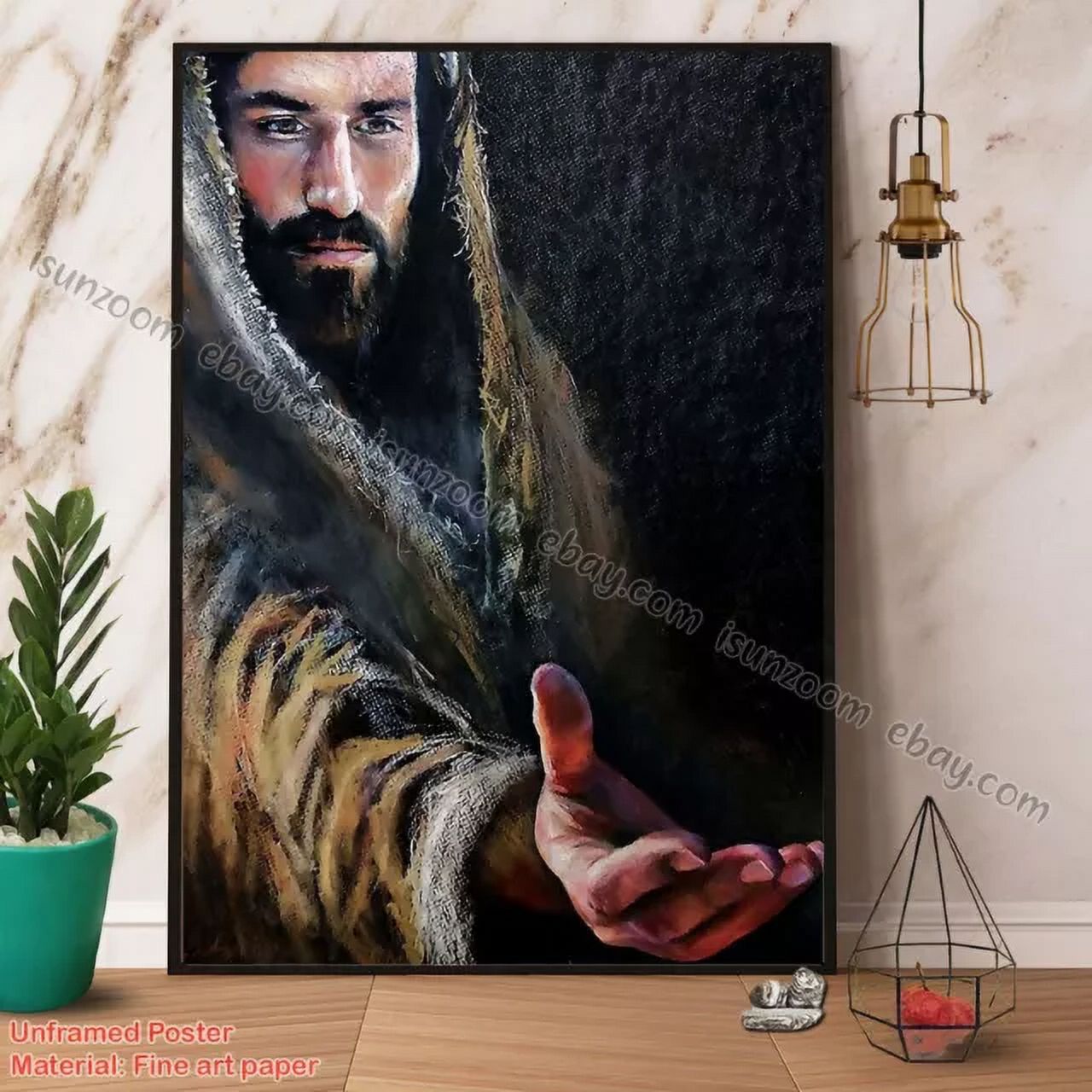 Jesus Reaching Hand 3D Print Great Gift For Jesus Love Paper Poster No ...
