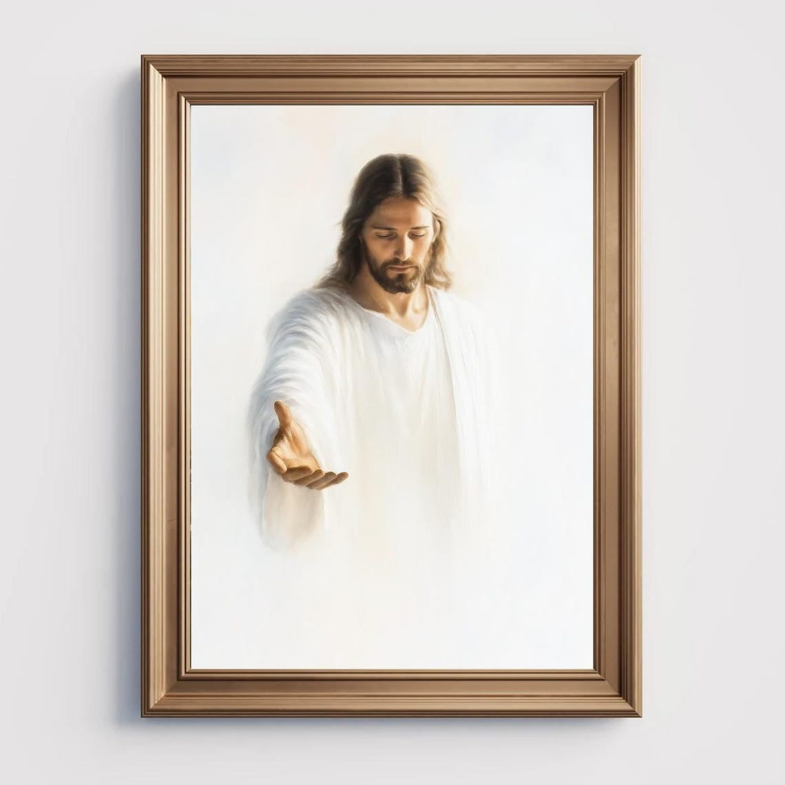 Jesus Reaching Out Poster Wall Art for Inspiring and Peaceful Home ...