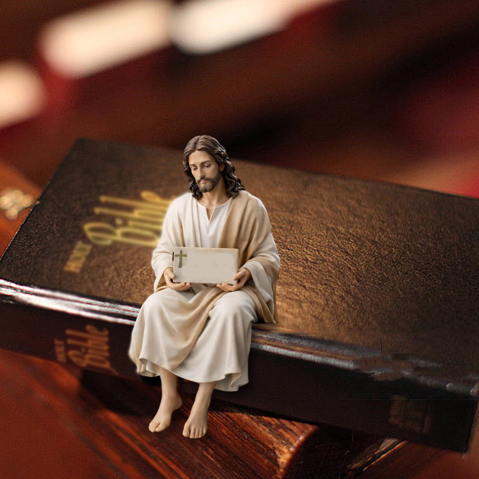 Jesus Resin Desk Companion Figurine, Car Dashboard Home Office Table ...