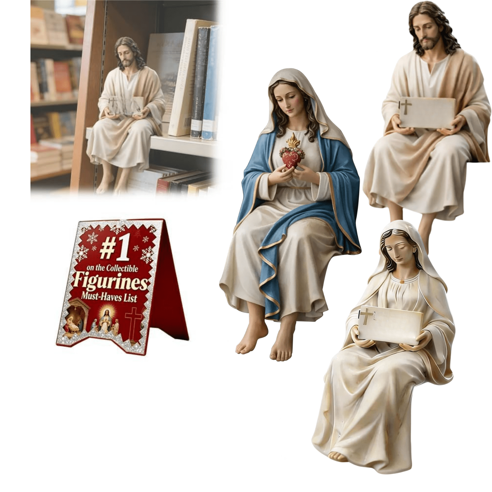 Jesus Resin Desk Companion Figurine, Car Dashboard Home Office Table ...