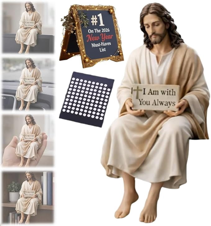 Jesus Resin Desk Companion Figurine, Car Dashboard Home Office Table ...