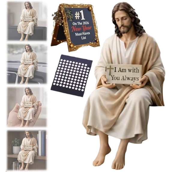Jesus Resin Desk Companion Figurine, Car Dashboard Home Office Table ...