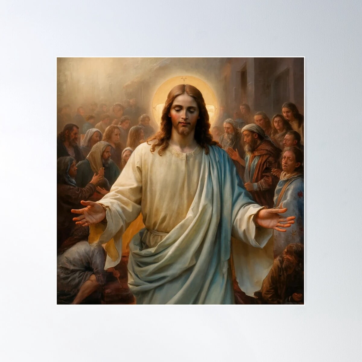 Jesus Restoration. Oldest Jesus Painting Poster Wall Art, Modern Wall ...