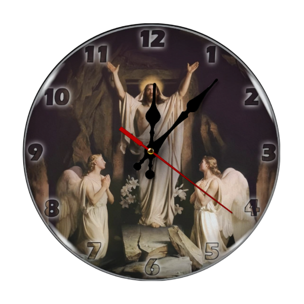Jesus The Resurrection Wall Clock, Retro/ Vintage, , 10x10 Inch for ...