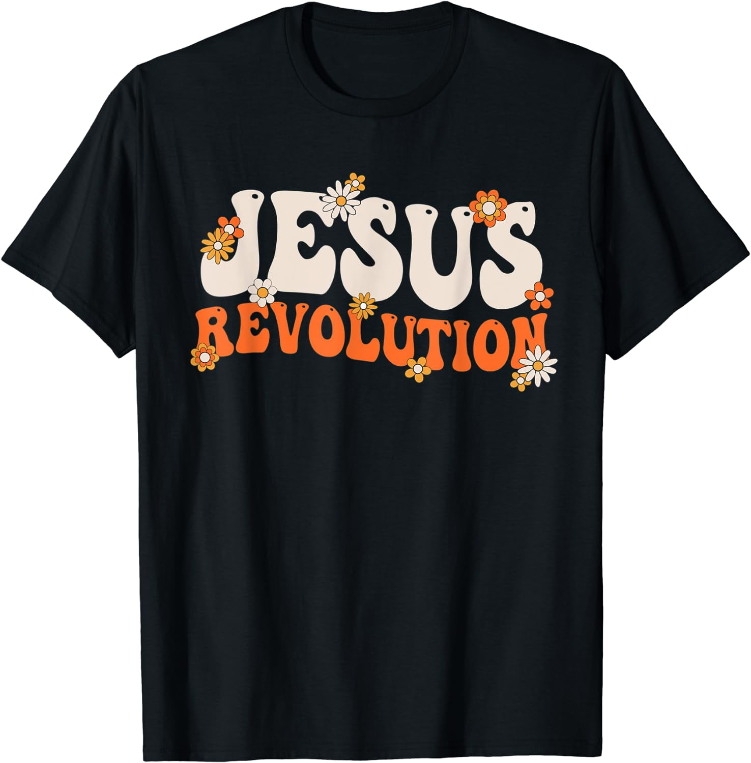 Jesus Revolution Retro Groovy One Way Jesus T-Shirt - Walmart.com