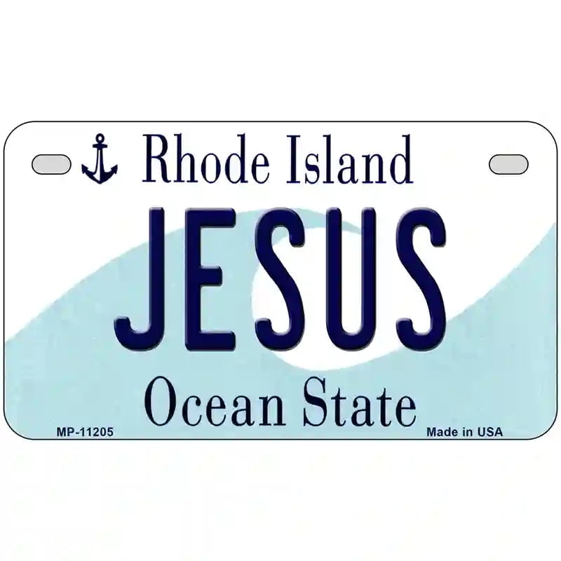 Jesus Rhode Island State License Plate Novelty License Plate 7" x 4 ...