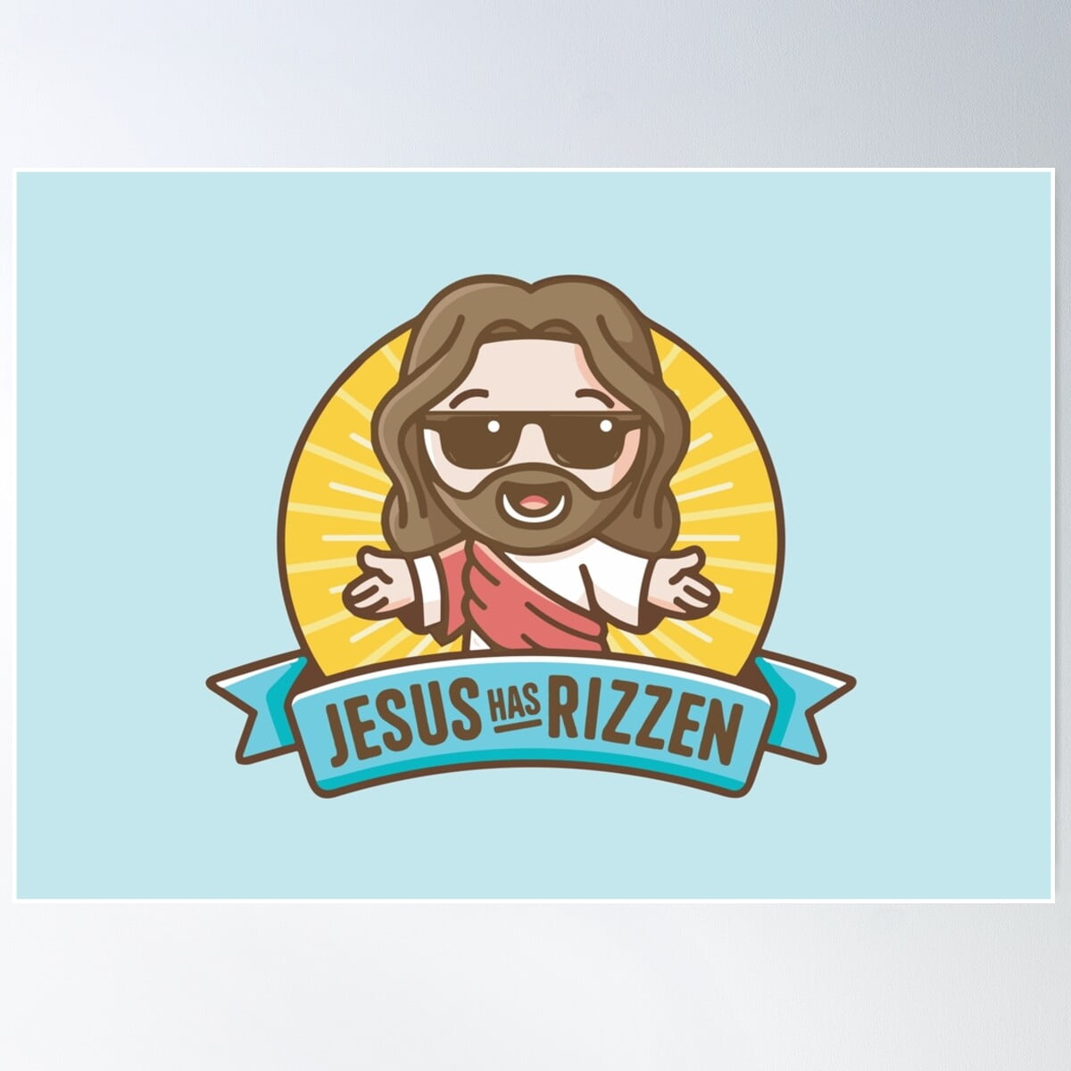 Jesus Has Rizzen Funny Christian He Has Rizzen Cute Kawaii Christ Rizz ...