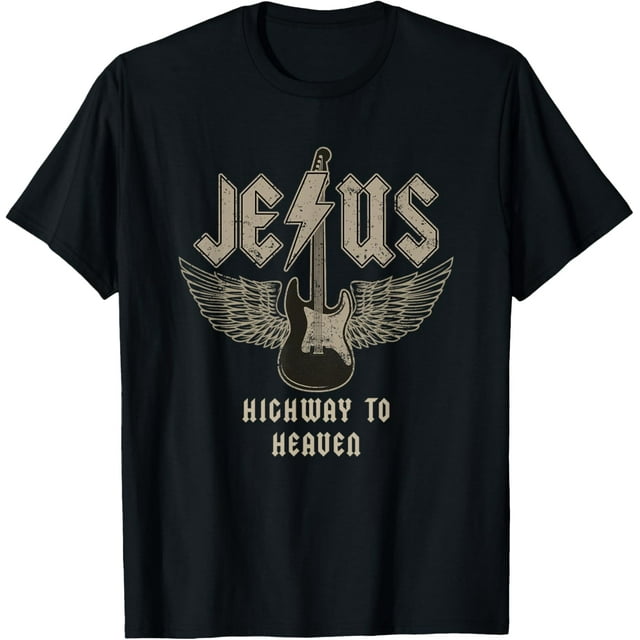 Jesus Rock and Roll Christian Music Worship Bible Verse T-Shirt ...