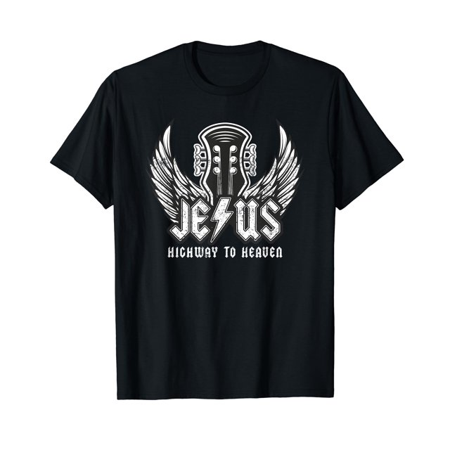 Jesus Rock and Roll Christian Music Worship Bible Verse T-Shirt ...