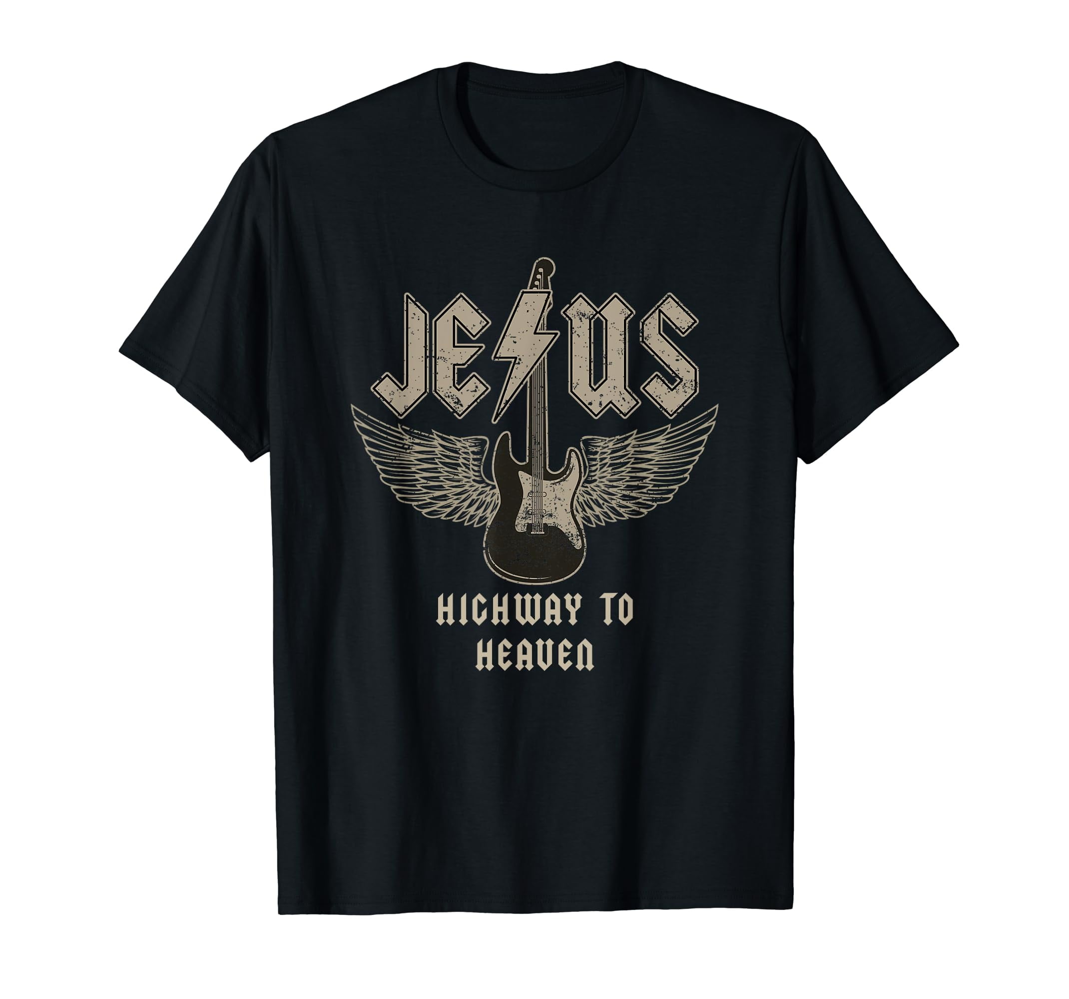 Jesus Rock and Roll Christian Music Worship Bible Verse T-Shirt ...