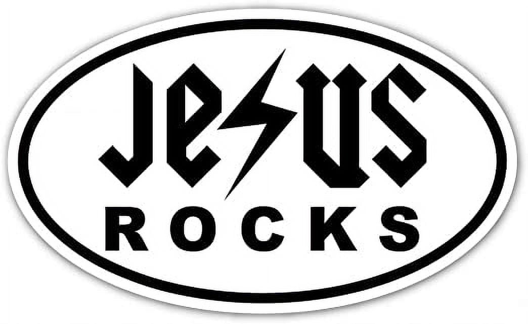 Jesus Rocks Vinyl Decal Bumper Sticker - Walmart.com
