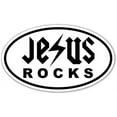 Jesus Rocks Vinyl Decal Bumper Sticker - Walmart.com