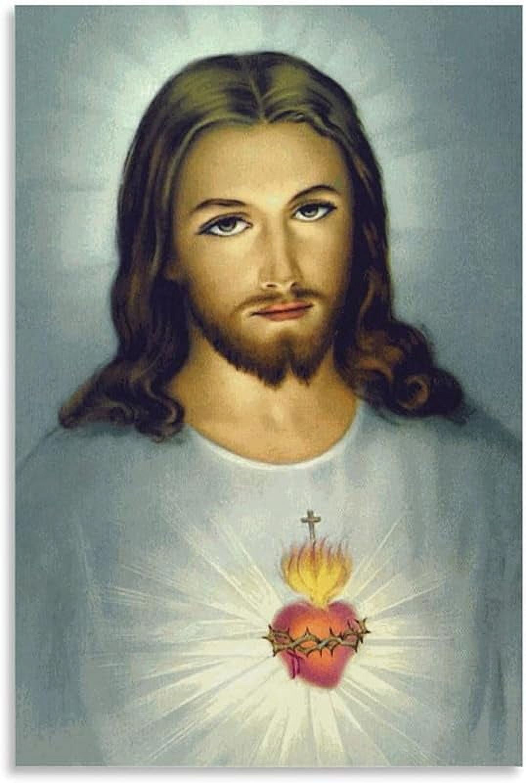 Jesus Sacred Heart Divine Mercy Christian Roman Catholic Poster ...