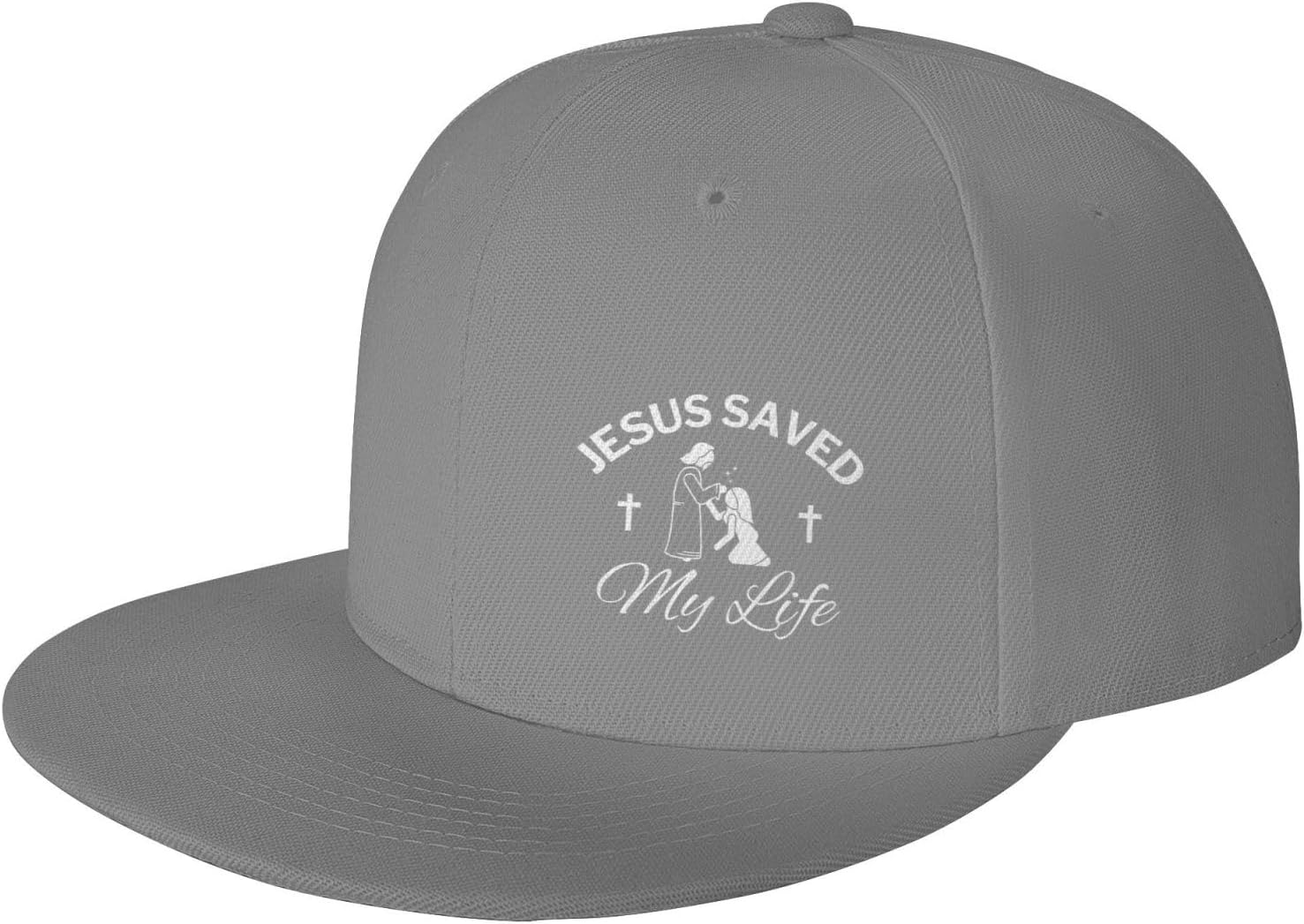 Jesus Saved My Life Hat Christ Cross Christian Jesus 2024 Only Flat ...