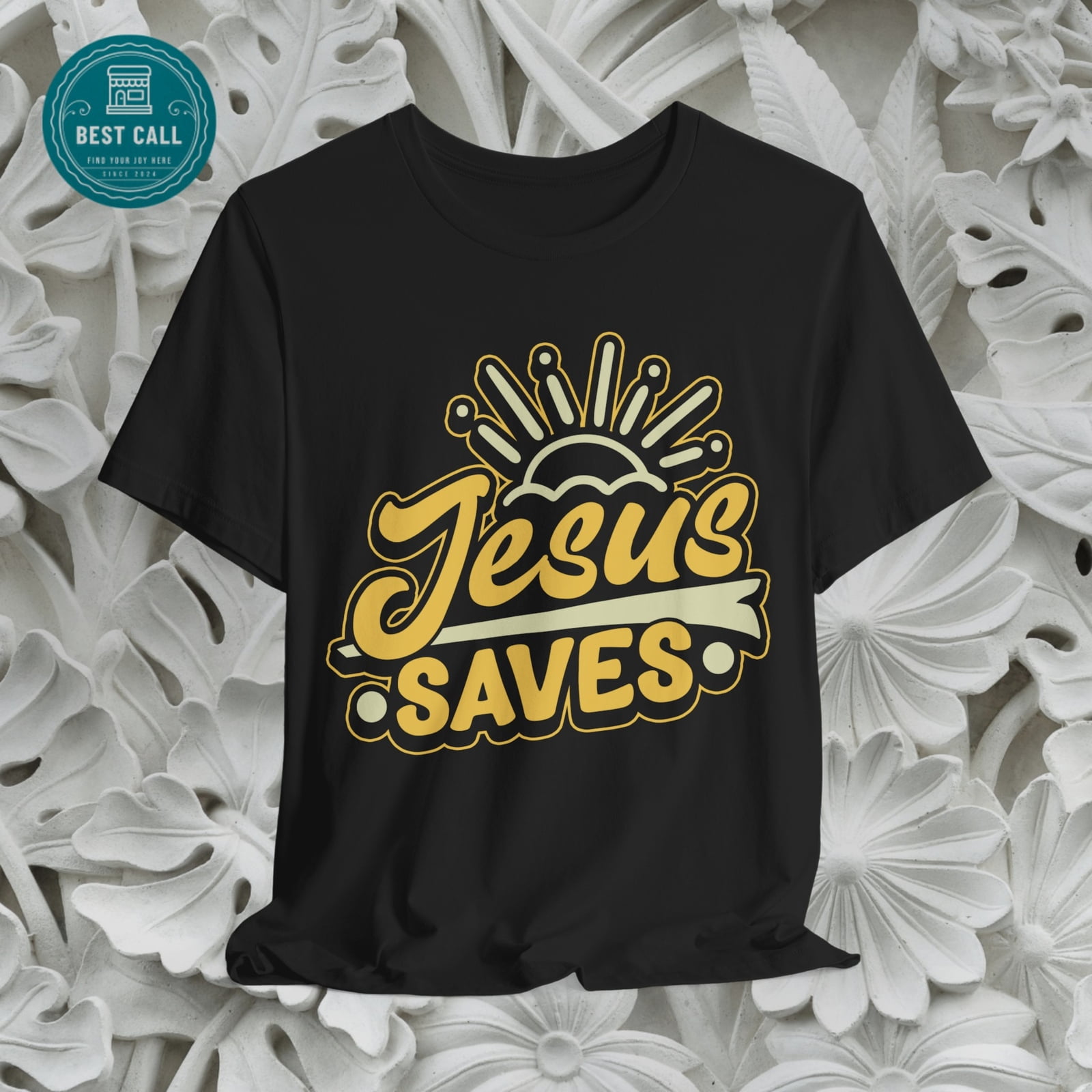 Jesus Saves, Christian T-shirt, Bible Verse, Church, Inspirational, Scripture - Walmart.com