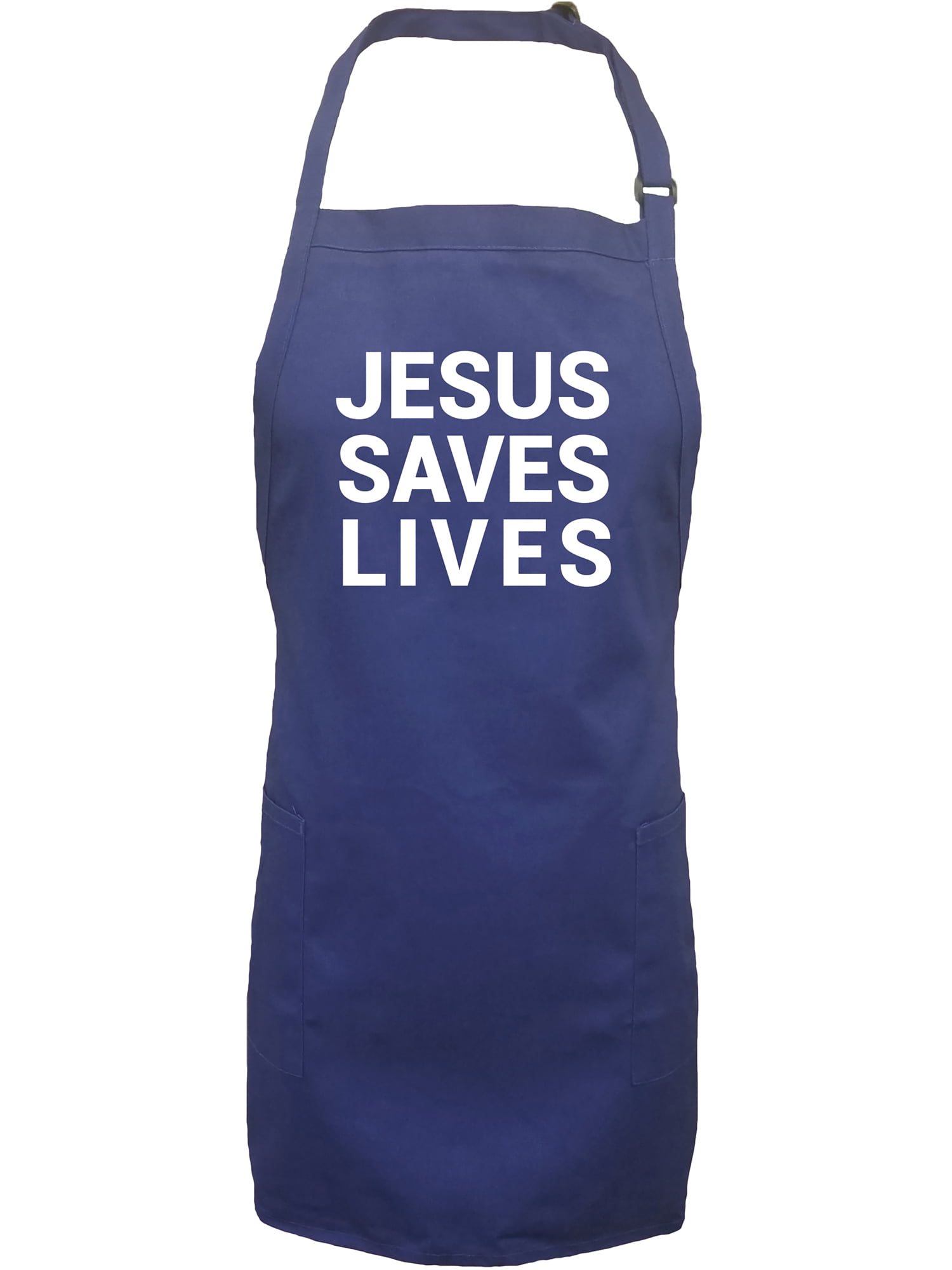 Jesus Saves Lives Apron with 2 patch pockets - Walmart.com