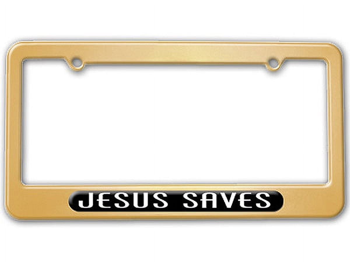 Jesus Saves - Religious License Plate Frame - Walmart.com